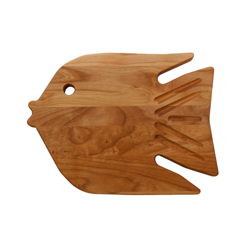 Hardwood Tropical Fish Shaped Serving Board | Out of the Woods of Oregon