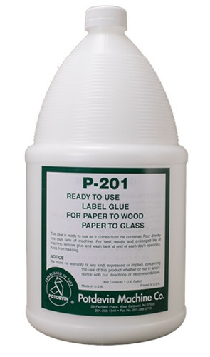 Potdevin P-201 Water Based "Resin" Label Adhesive | Priddy Sales