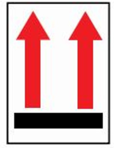 3" x 4 Up Arrows Shipping Labels | Priddy Sales