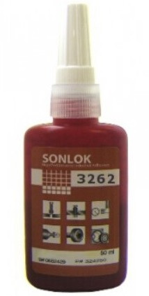 Sonlok 3262 Red Permanent Threadlocker for up to 3/4 Bolts 50ml - Case ...