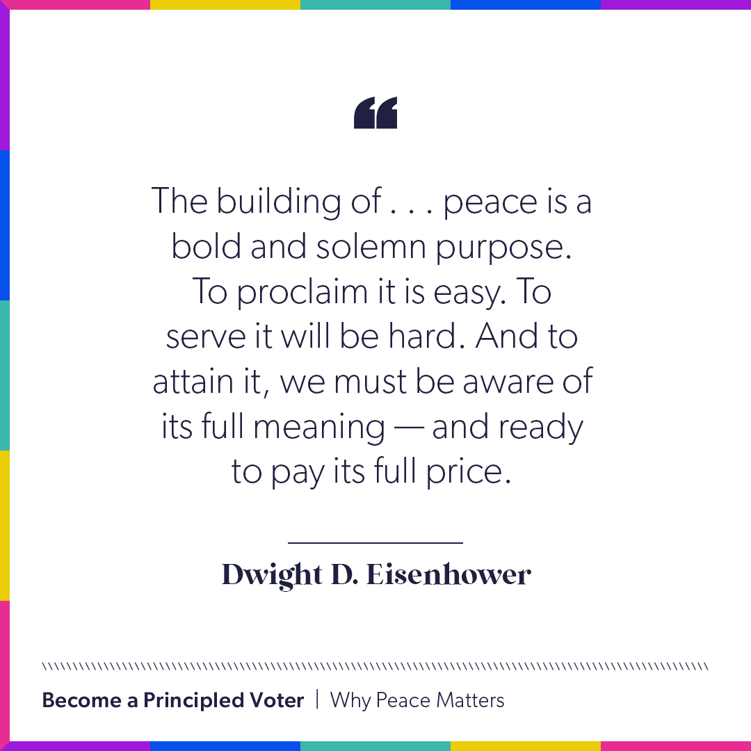 Principles Matter — Peace