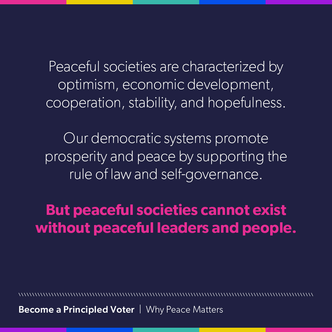 Principles Matter — Peace