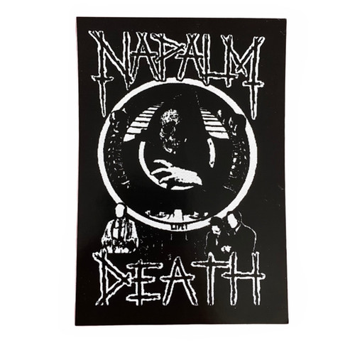 Napalm Death Sticker | Black Zone