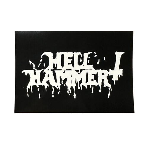 Hellhammer Logo Sticker | Black Zone