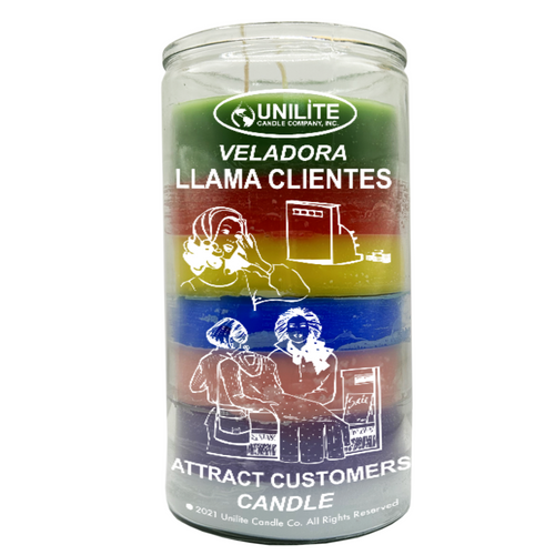 Jumbo Serigrafiada, Llama Clientes/Call Client | UNILITE CANDLES