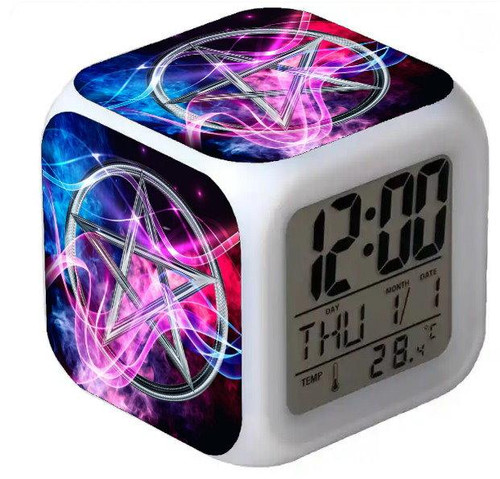 Digital Alarm Clock : Pentagram | Wicca Wholesale
