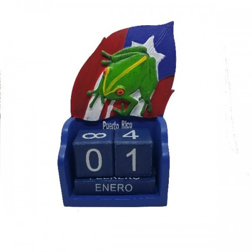 Puerto Rico Decorative Coqui Manual Calendar | Wicca Wholesale