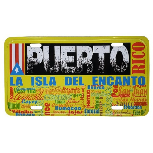 Puerto Rico License Plate : Cities | Wicca Wholesale