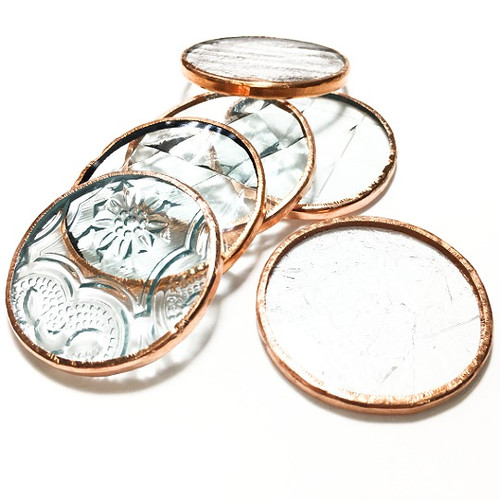 Pre-foiled Clear/Textured Circles | The Rusty Pickle Sta