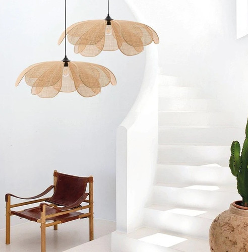Rattan Lamp Shade Zahar - Ceiling Lamp I Boho Bliss Dubai