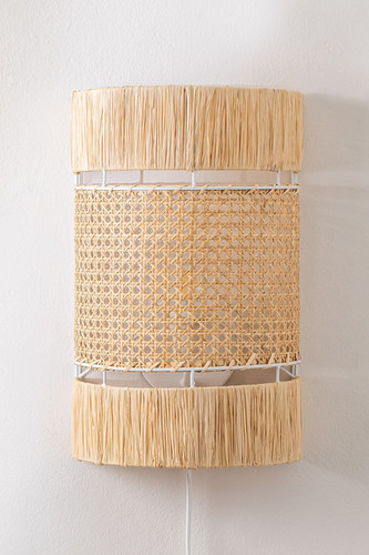Rattan Wall Lamp Zizi | Boho Bliss Dubai