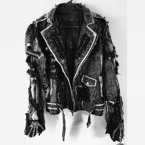 Studded biker jacket | ChadCherryClothing