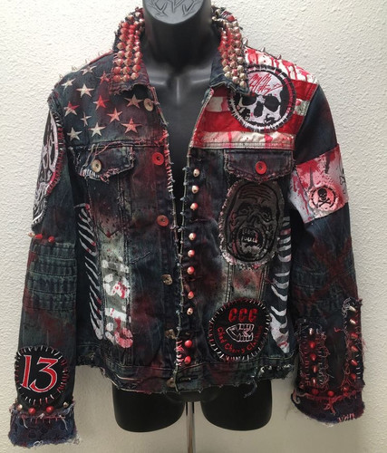 USA Horror studded jacket | ChadCherryClothing