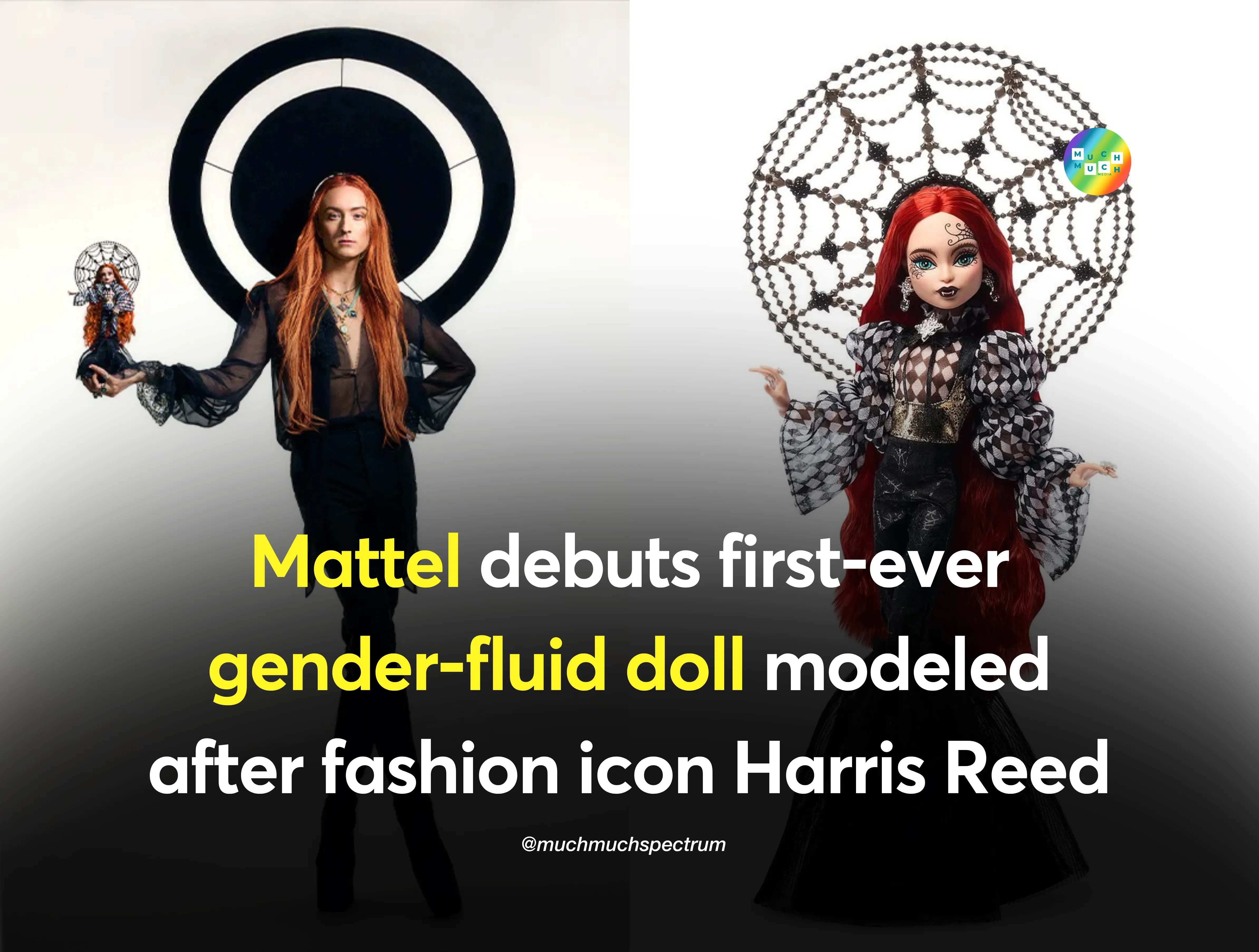 Much Much Spectrum | Mattel teams up with Harris Reed to debut first ...