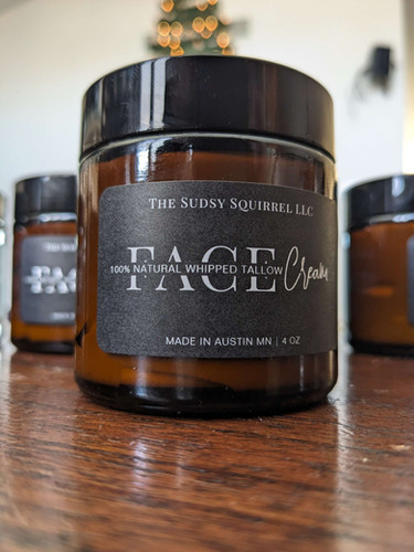 Whipped Tallow Face Cream Calendula + Frankincense | The Sudsy Squirrel