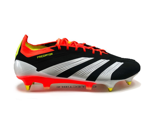 adidas Predator Elite Laced - Core Black / White / Solar Red SG ...