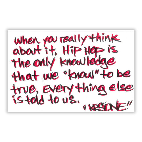 KRS One Signed Original Artwork #18 | NHHM Official Site