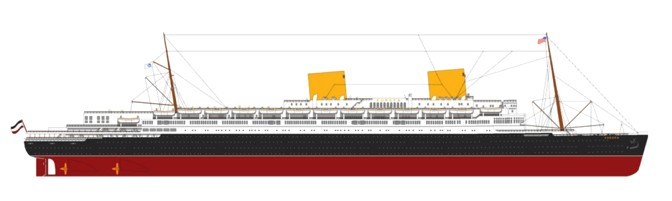 Great Ocean Liners | SS Europa Fact, Figures, and Specifications