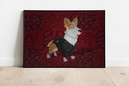 Punk Rock Corgi | Dyelute