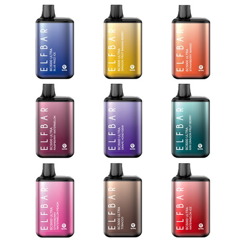 Elf Bar BC5000 Ultra Rechargeable Disposable Kit 5000 Puffs 13ml | Elf ...