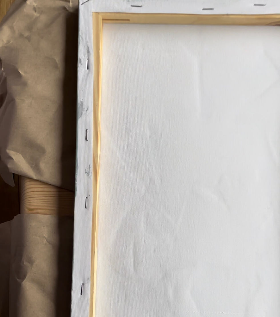 DIY Hinged canvas: how to conceal wall-mounted items