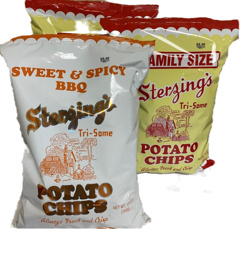 Combo Chip Pack (2-14 oz. Chips & 2-8.5 oz. bags Sweet & Spicy BBQ ...