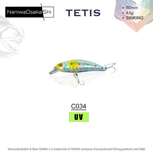 NANIWAOSAKASHI TETIS 50MM 4.5G SINKING C034 SAHTE BALIK | Balik Garantili