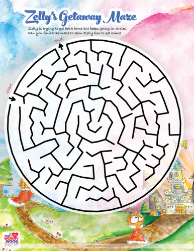 Zelly's Gratitude Maze | WorryWoos.com