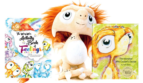 The Monster Who Couldn't Decide + Fuddle Plush + Activity Book ...