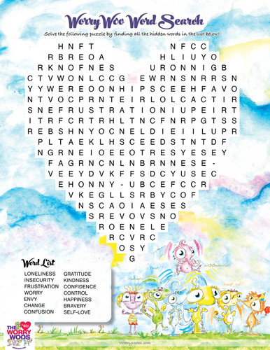 WorryWoo Word Search (Pack of 8) | WorryWoos.com