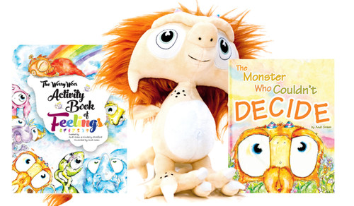 The Monster Who Couldn't Decide + Fuddle Plush + Activity Book ...