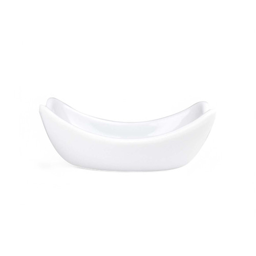 Mini Salsera Semi Rectangular 8cmX5.5cm Blanca Vencort | Landing AM