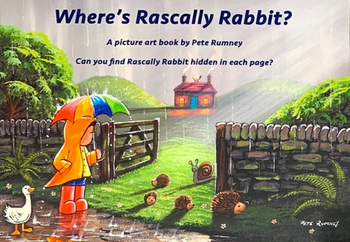 Where's Rascally Rabbit? Picture Book 3 FREE Magnifying Glass + Signed ...