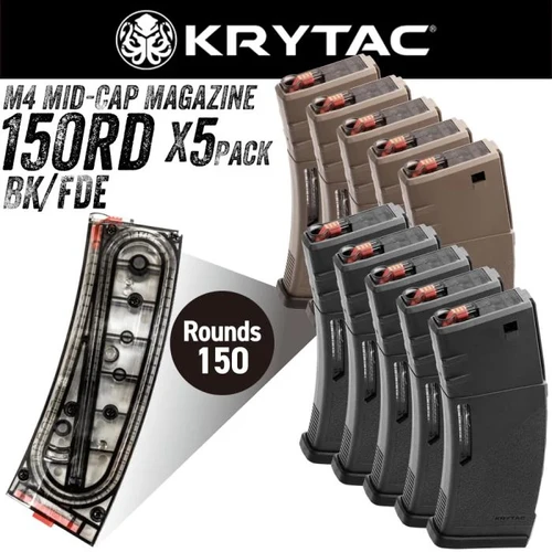KRYTAC M4 150 Rounds Magazine AEG | Laylax Airsoft Parts