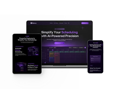 Saas & AI Wix Studio Template | Starvy