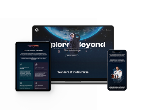 Space-Themed Wix Studio Template | Starbound
