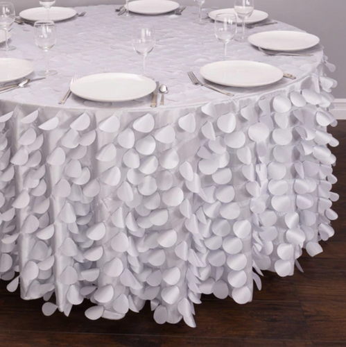 Round Petal Taffeta Linen 118" | ArtofRandomKindness