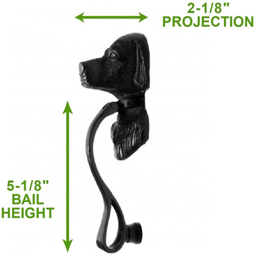Cast Iron Lab Door Knocker | Black Forest Kennel