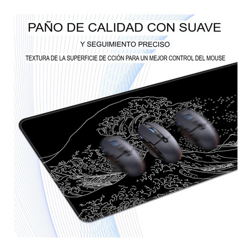 Alfombrilla Pad Mouse Ola De Mar Japonesa Antideslizante | ELECTROTECNO