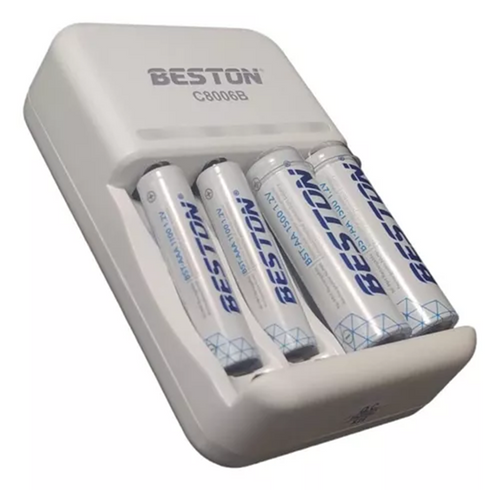 Bateria Beston Recargable BST - C8006B AA x2 + AAA x2 | ELECTROTECNO