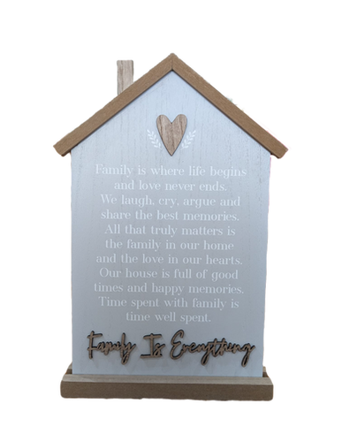 Family Plaque | Primrose & Poppies
