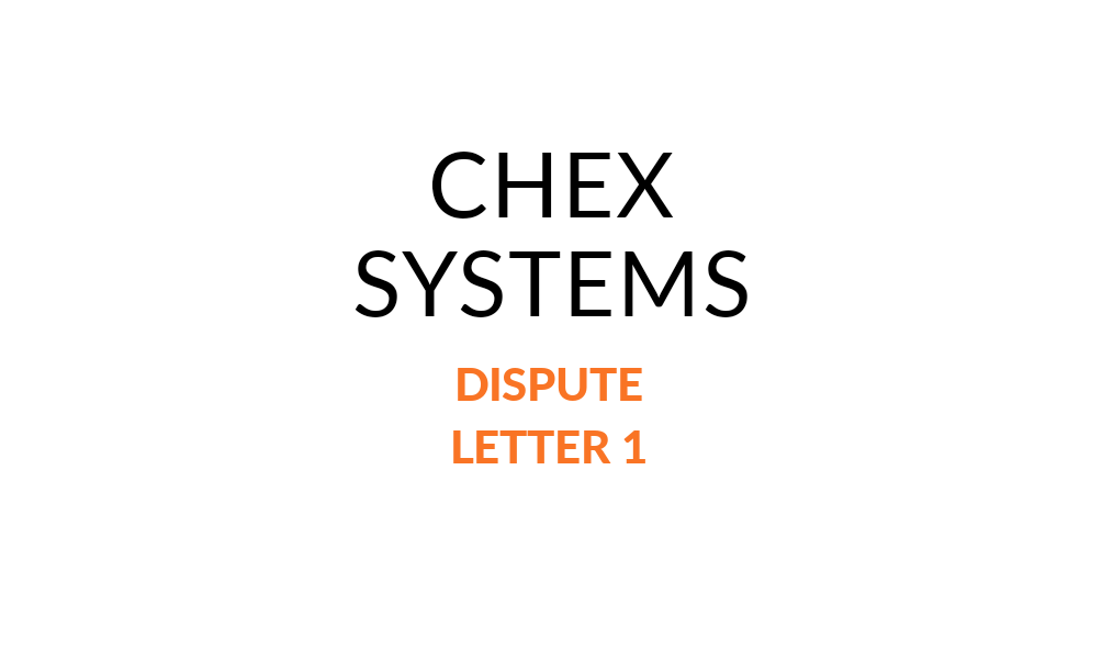 iDispute - How to Investigate ChexSystems Errors in Your Report - USA