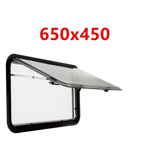 Round Corner Caravan Push Out Window 650x450mm | caravan windows door