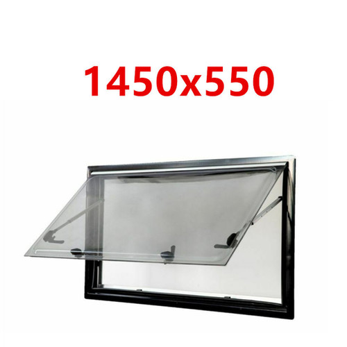 Square Corner Caravan Push Out Window 1450x550mm | caravan windows door