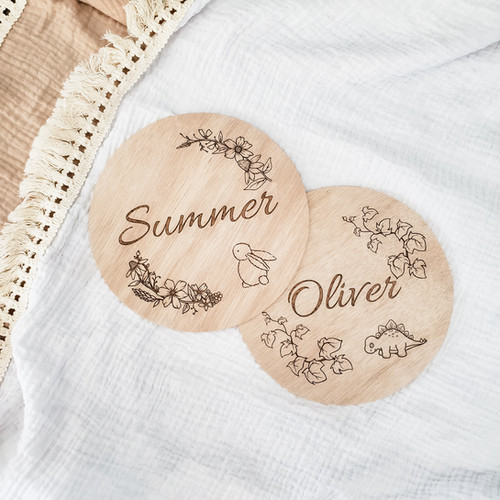 Small Timber Name Plaques 15cm | The Engraving Studio