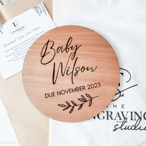 Announcement Disc 15cm | The Engraving Studio