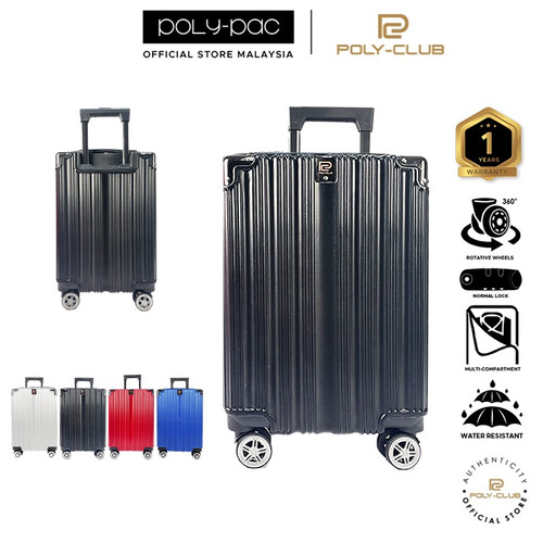 Poly Club 20 24 Shiny Surface ABS Trolley Travel Hard Case Luggage ...