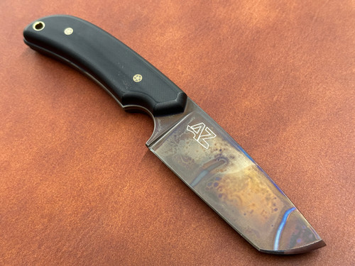 CRU-WEAR Falcon (Mosaic Pins) with Protruding Spine | AZ Custom Knives Ltd.