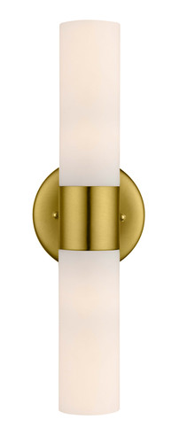 Alora Sconce - Caribou Brass Frosted White Glass | Maynedesign