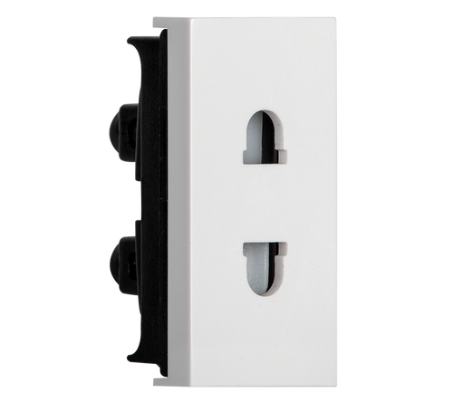 Goldline 2 Pin Socket 6 Amps with Shutter | Raju Marketing P Ltd